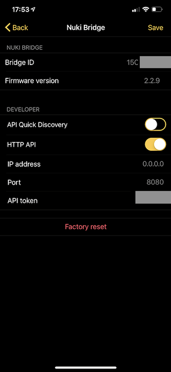 Nuki Bridge Beta - LAN-only mode - Bridge - Nuki Developers
