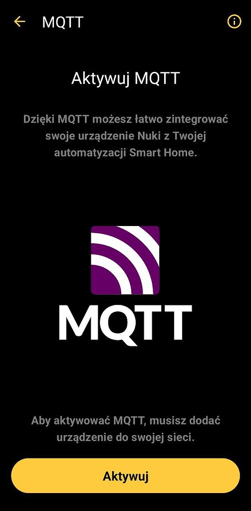 MQTT activation button don't work in Nuki App - MQTT API - Nuki Developers