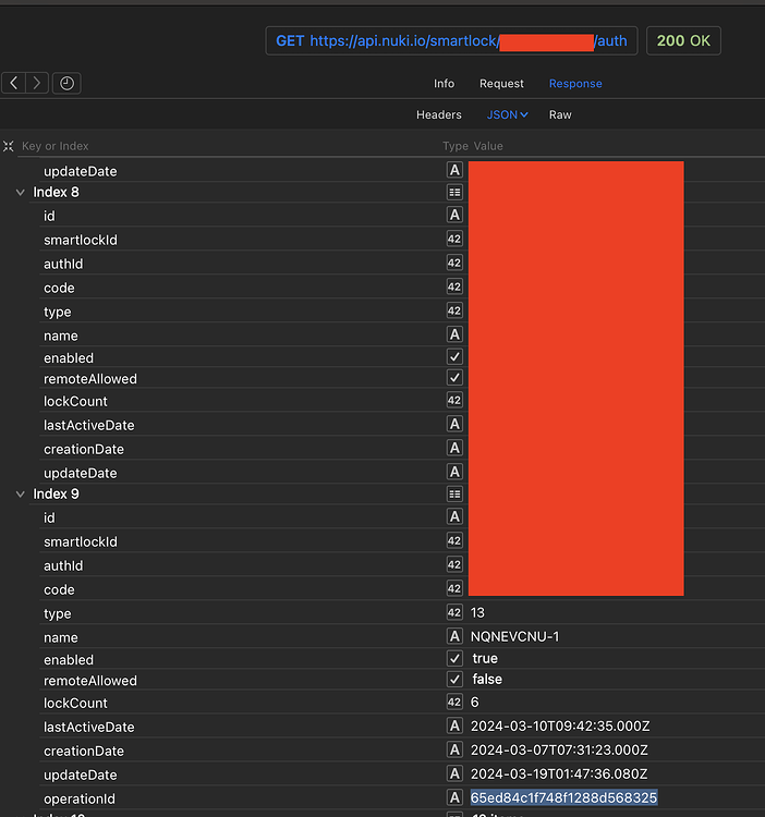 Inconsistent API - Web API - Nuki Developers