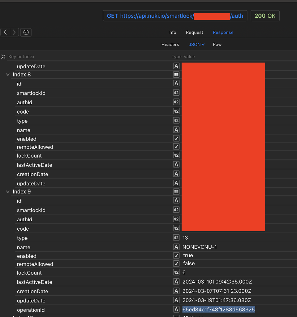 Inconsistent API - Web - Nuki Developers